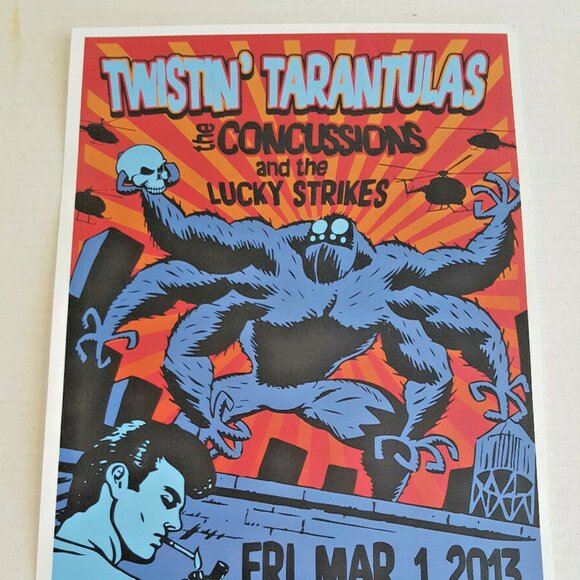 TWISTIN TRANTULAS | Art | Twistin Tarantulas Poster Rare 7 X 11 Gig ...